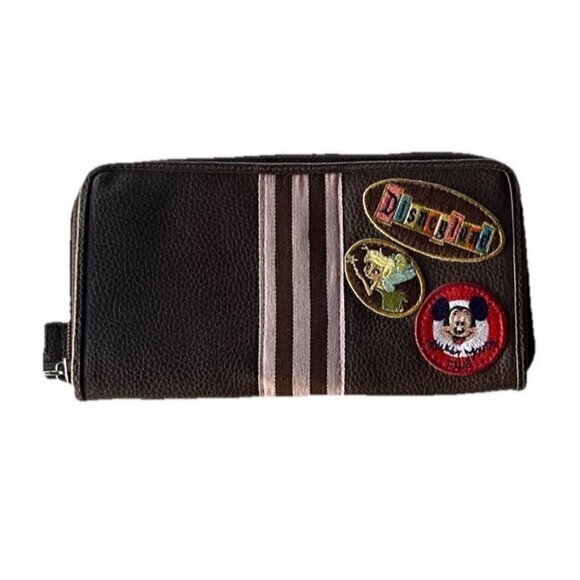 Disney | Bags | Vintage Disneyland Brown Pink Tinker Bell Mickey Mouse ...